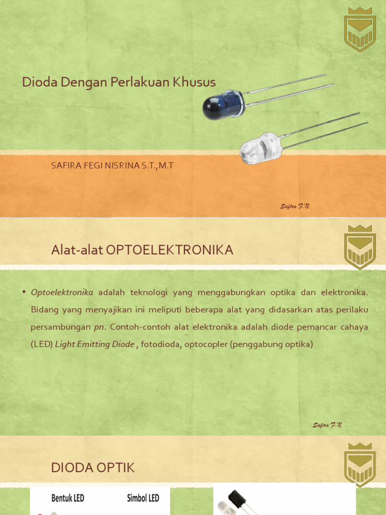 Dioda Optoelektronika: LED dan Fotodioda | PDF