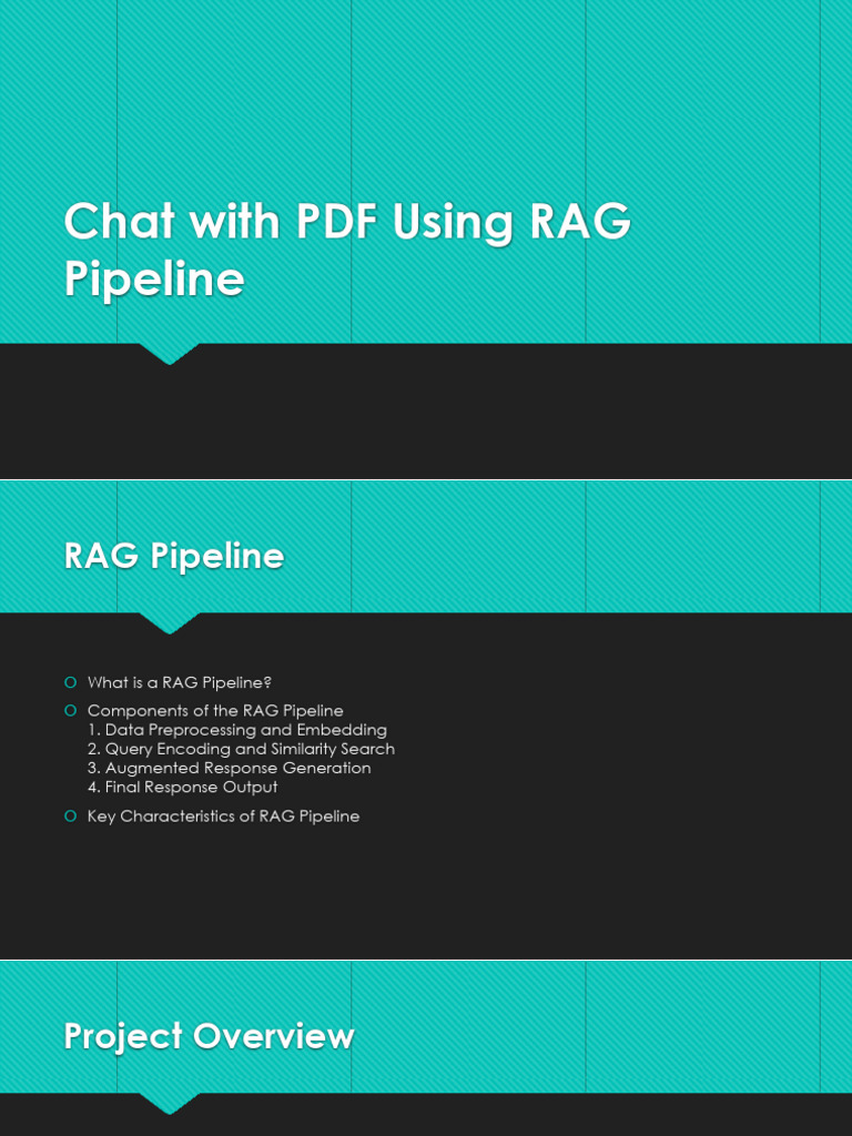 Chat With PDF Using RAG Pipeline | PDF