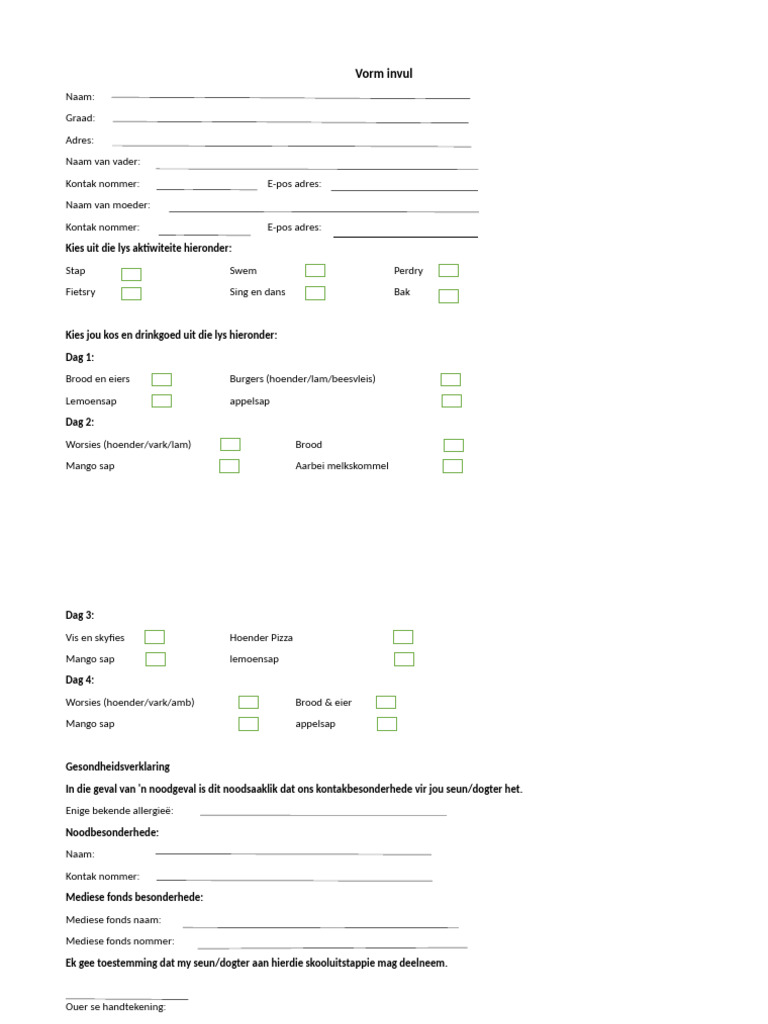 Vorm Invul | PDF