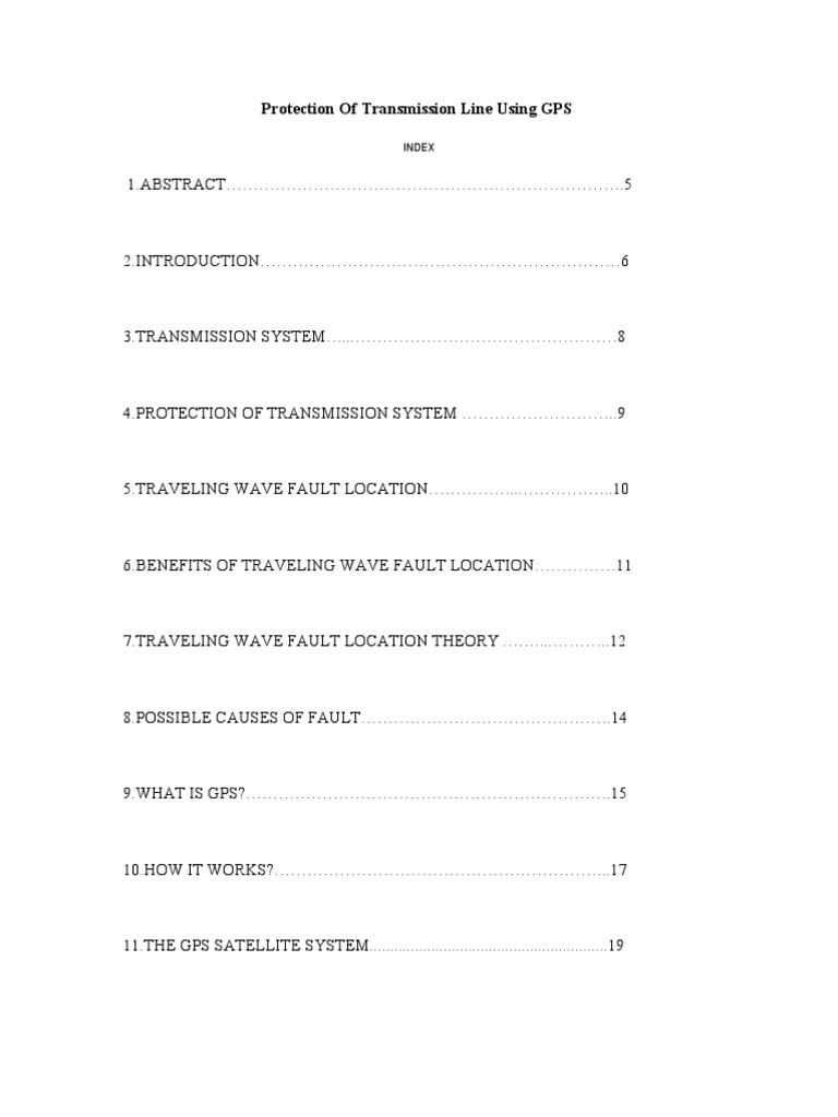GPS-Based Protection for Transmission Lines | PDF | Global Positioning ...