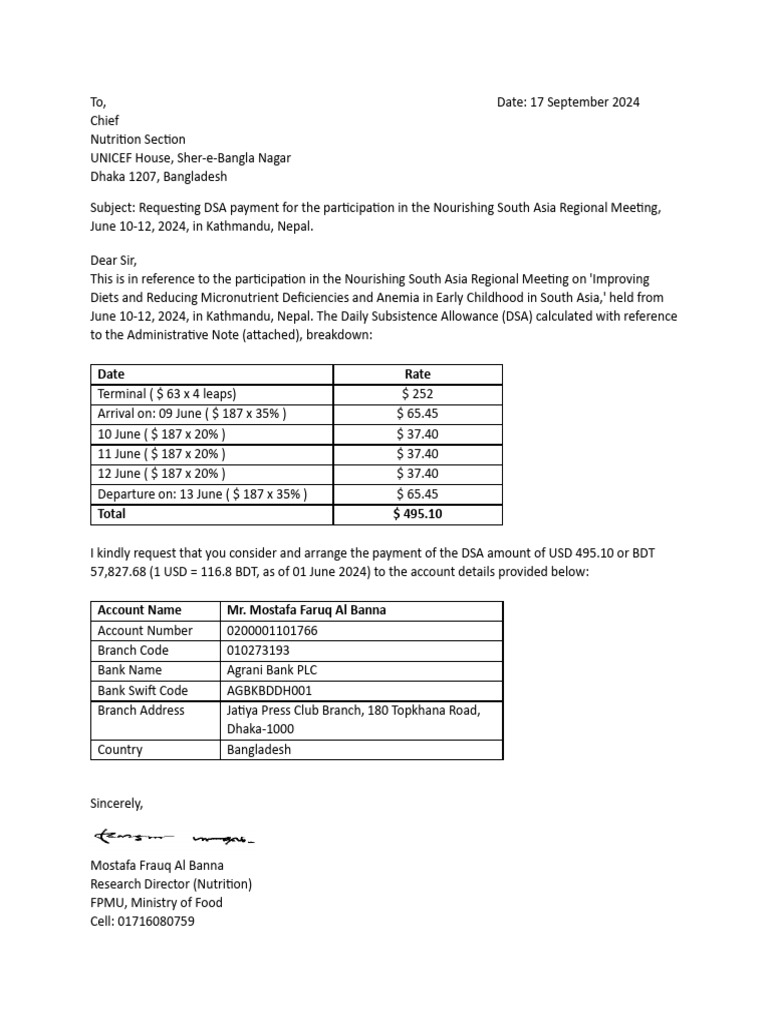 1 DSA Payment Banna | PDF