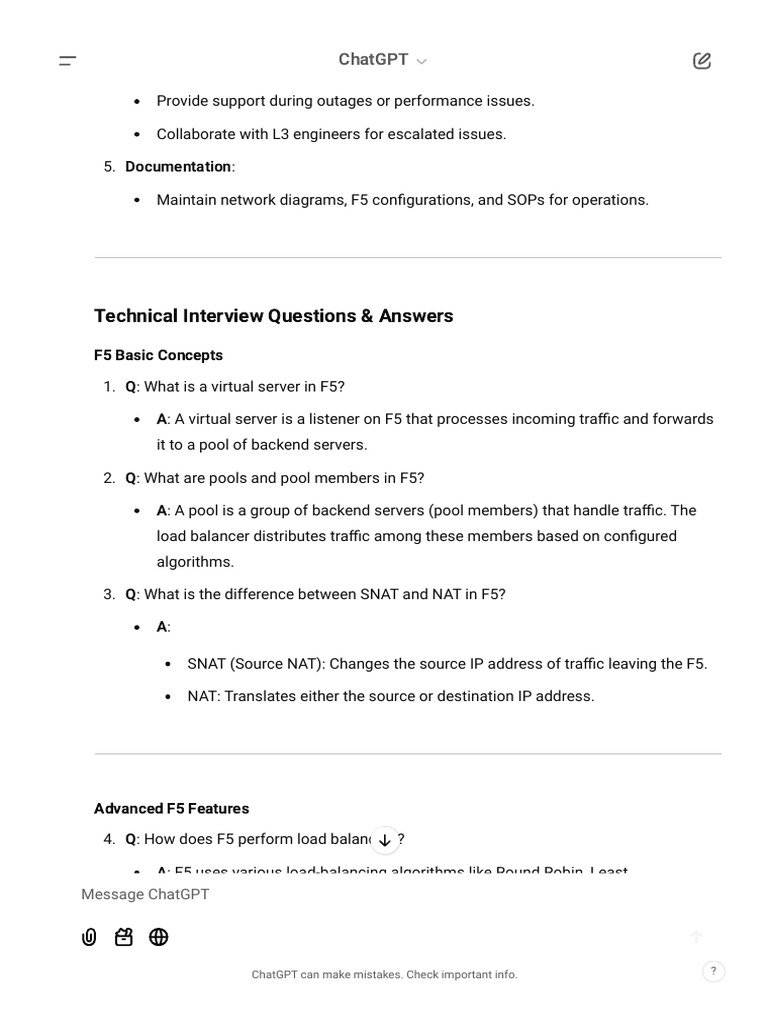 L2 F5 Network Engineer | PDF