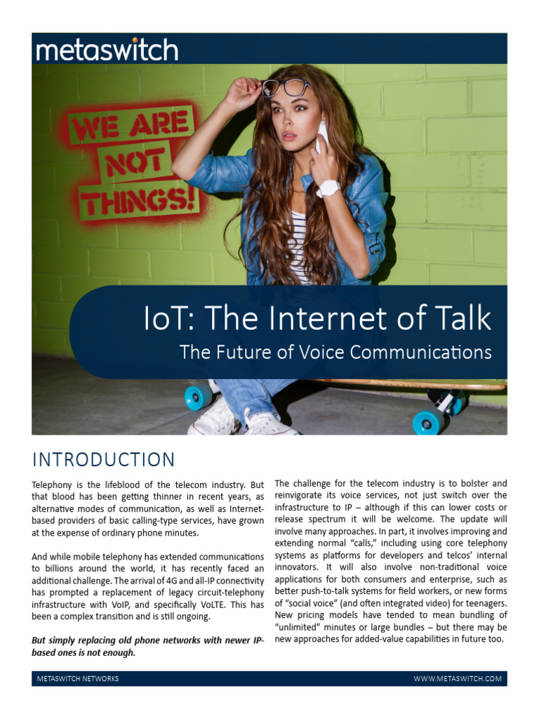 The Future of Voice Communications The Internet of Talk | PDF ...