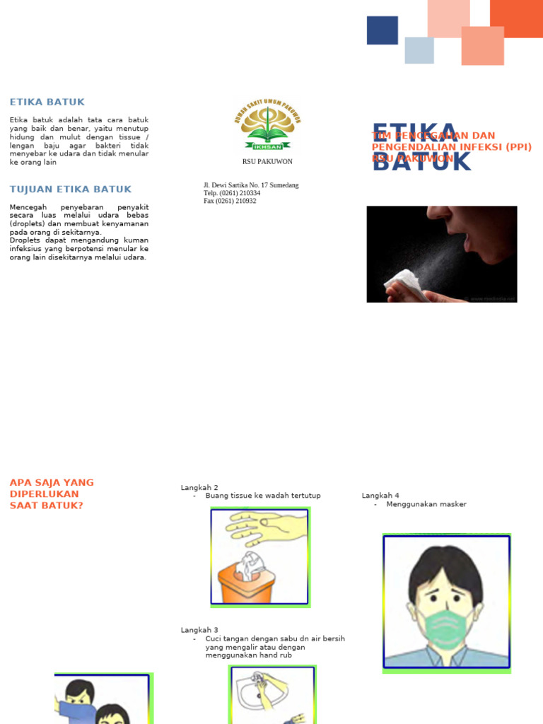 leaflet etika batuk | PDF