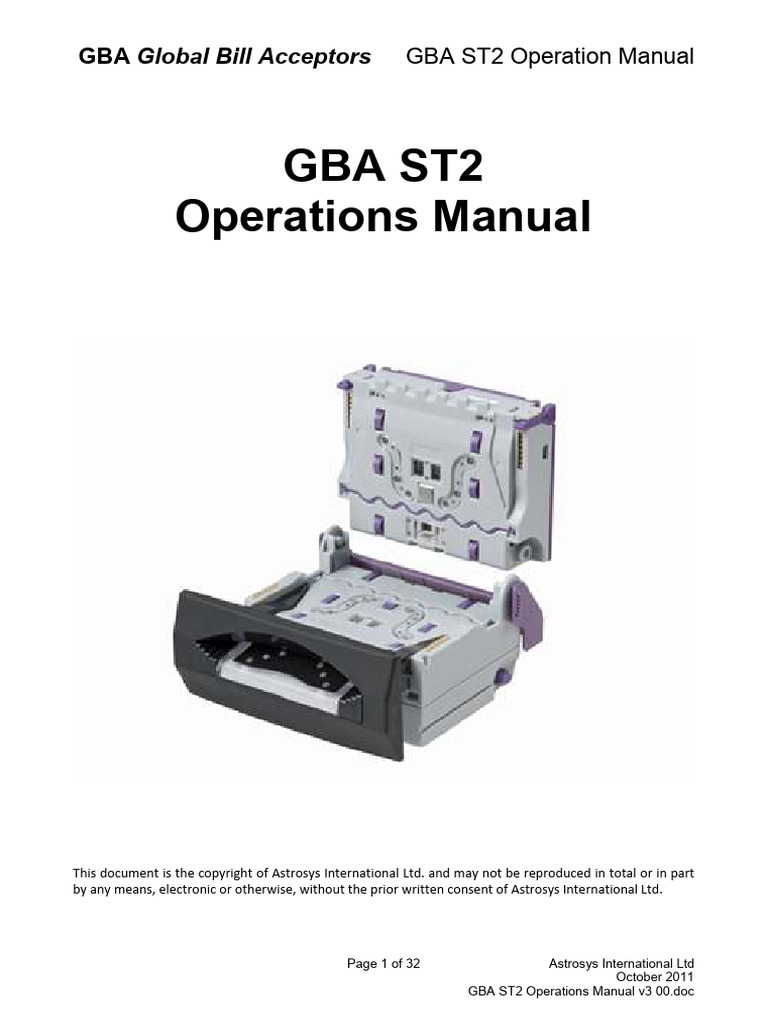GBA ST2 Operations Manual v3 00 | PDF | Computer File | Usb