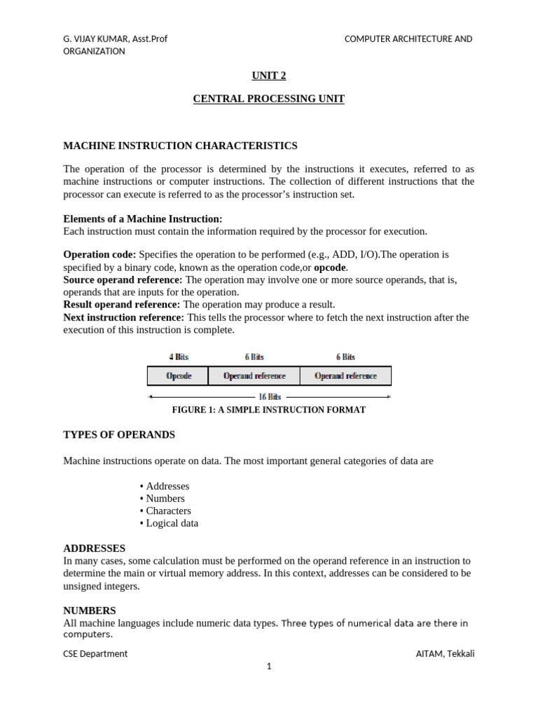 unit 2 | PDF | Central Processing Unit | Computer Architecture