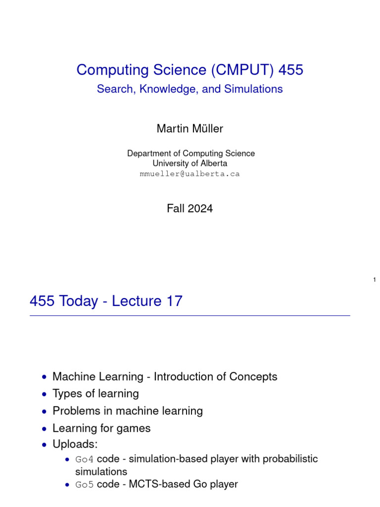 lecture17 | PDF | Machine Learning | Least Squares