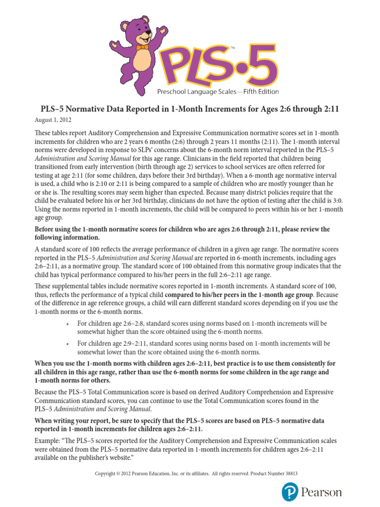 PLS 5 Scoring from 2-5 | PDF