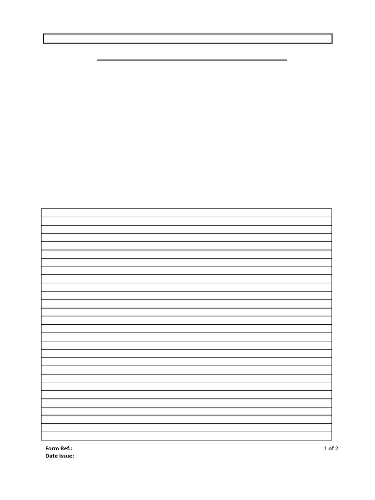 Engineer Officer Handover Report Template | PDF