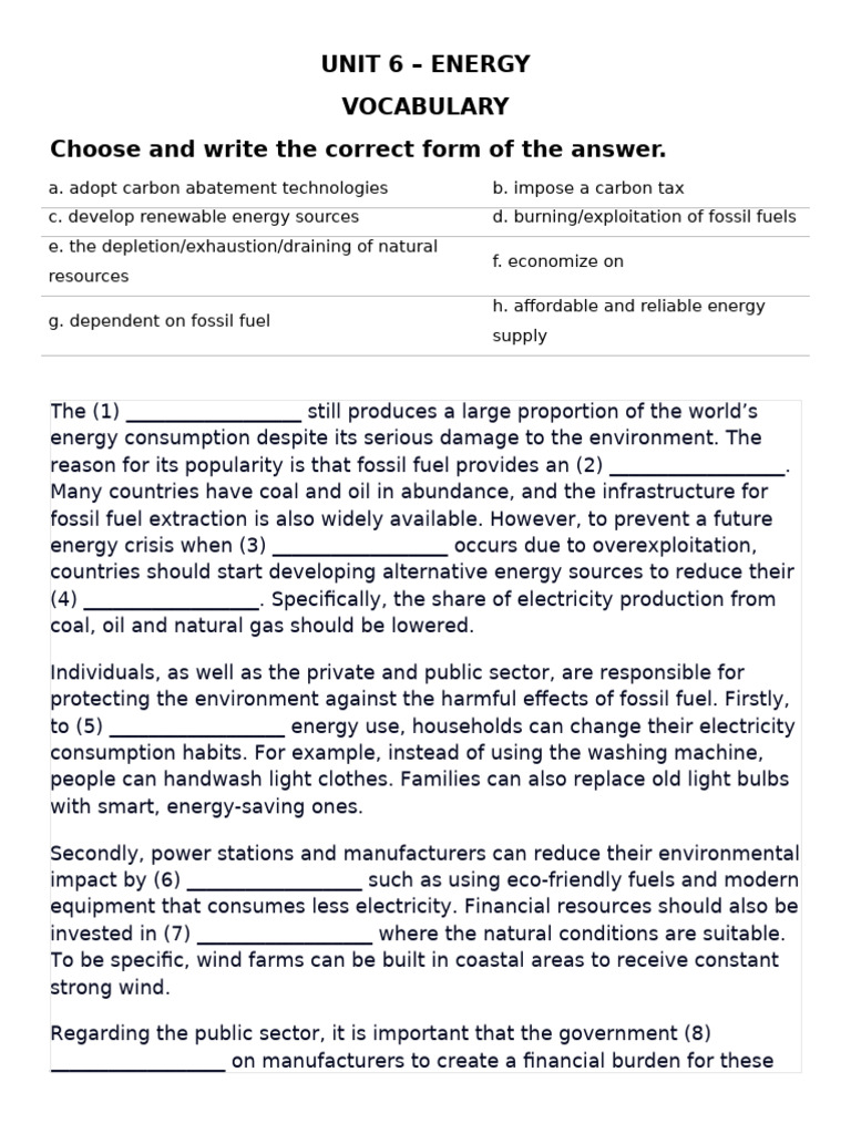 U6_Energy-Vocab | PDF