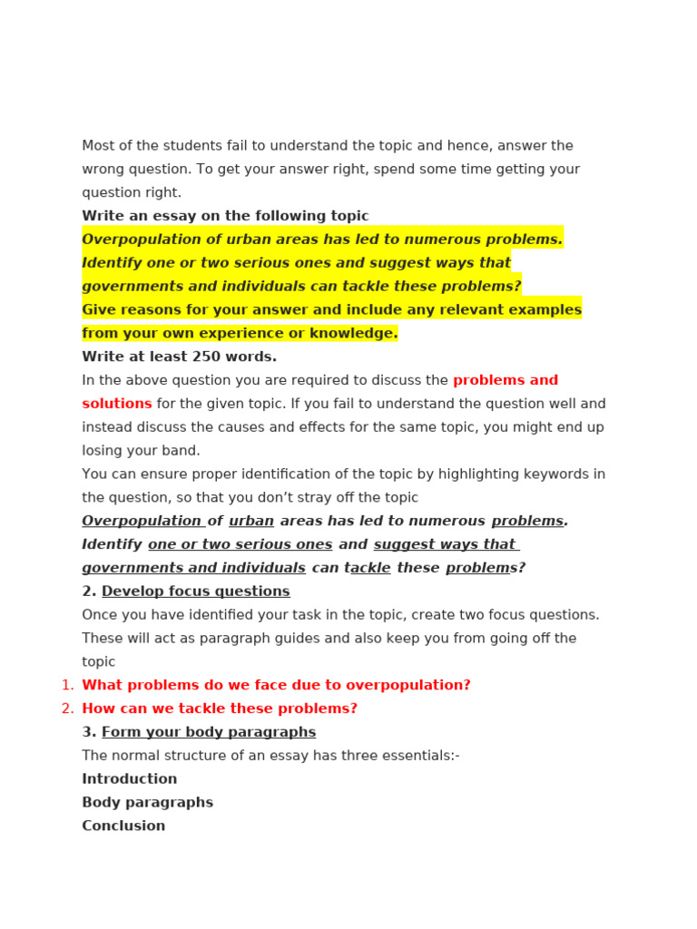 Most of The Students Fail To Understand The Topic and Hence | PDF ...