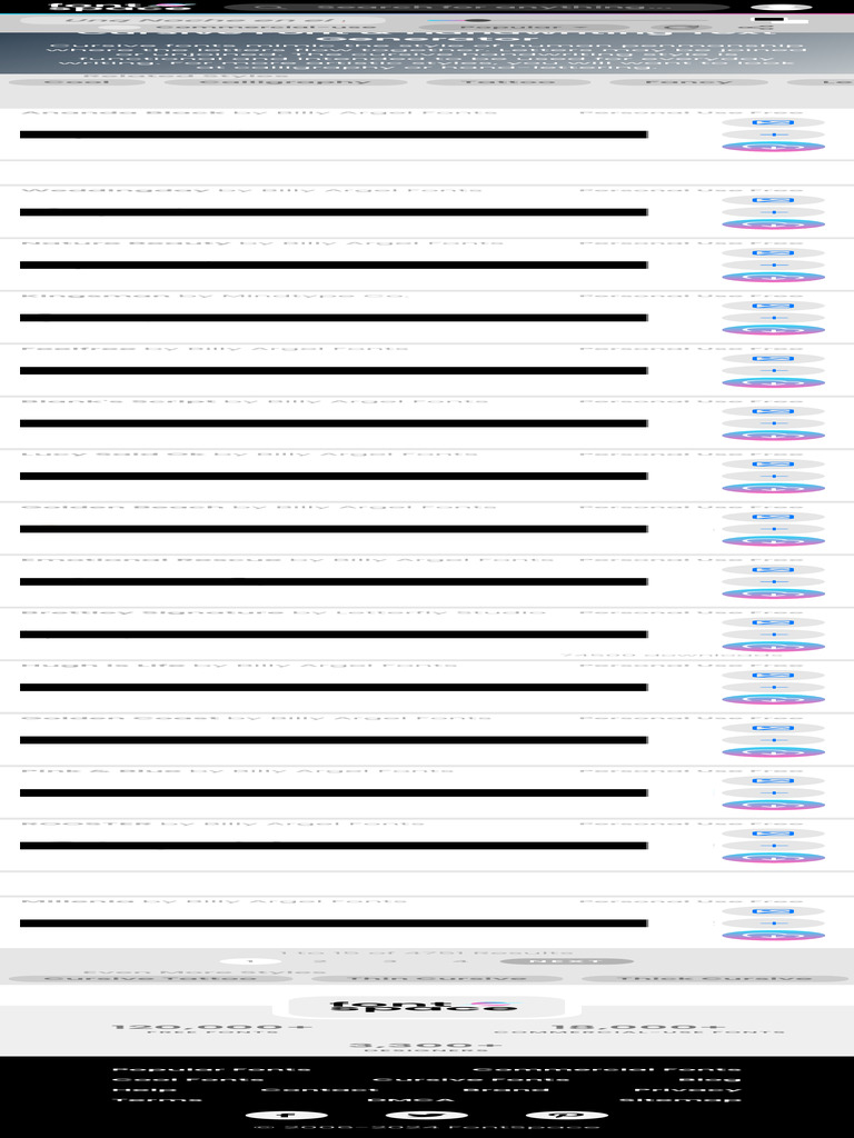 Cursive Fonts - Text & Handwriting Generator | PDF