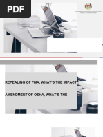 OSHA Amendment 2022 Overview | PDF | Occupational Safety And Health ...