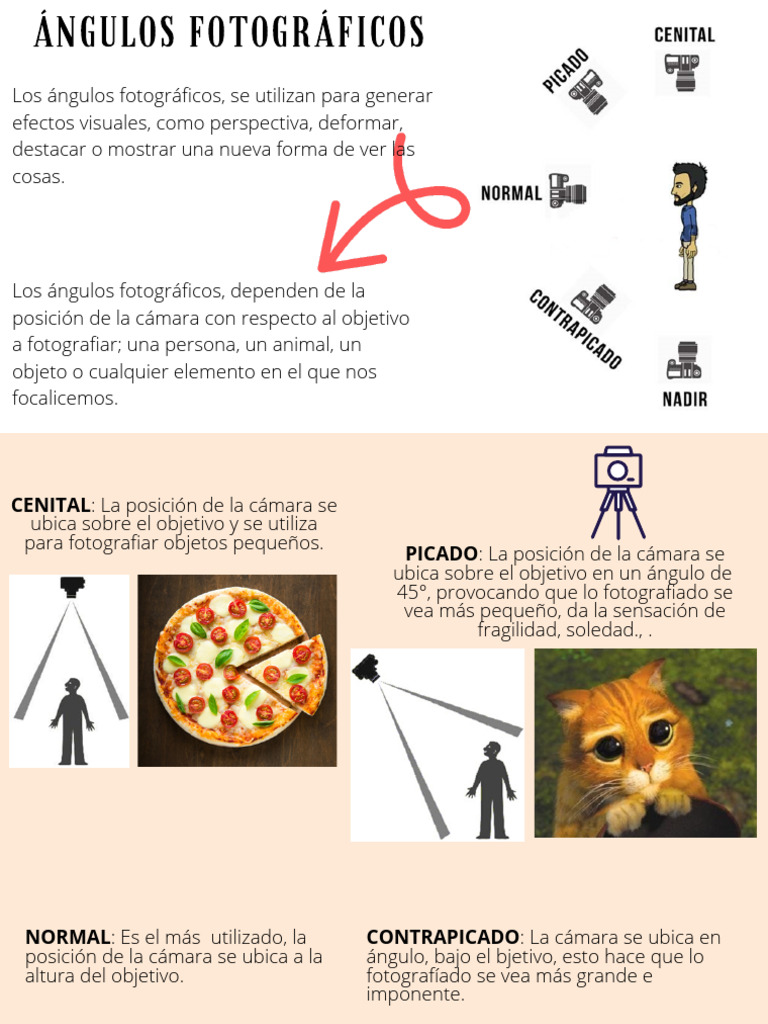 Tipos de Ángulos Fotográficos y sus Efectos | PDF