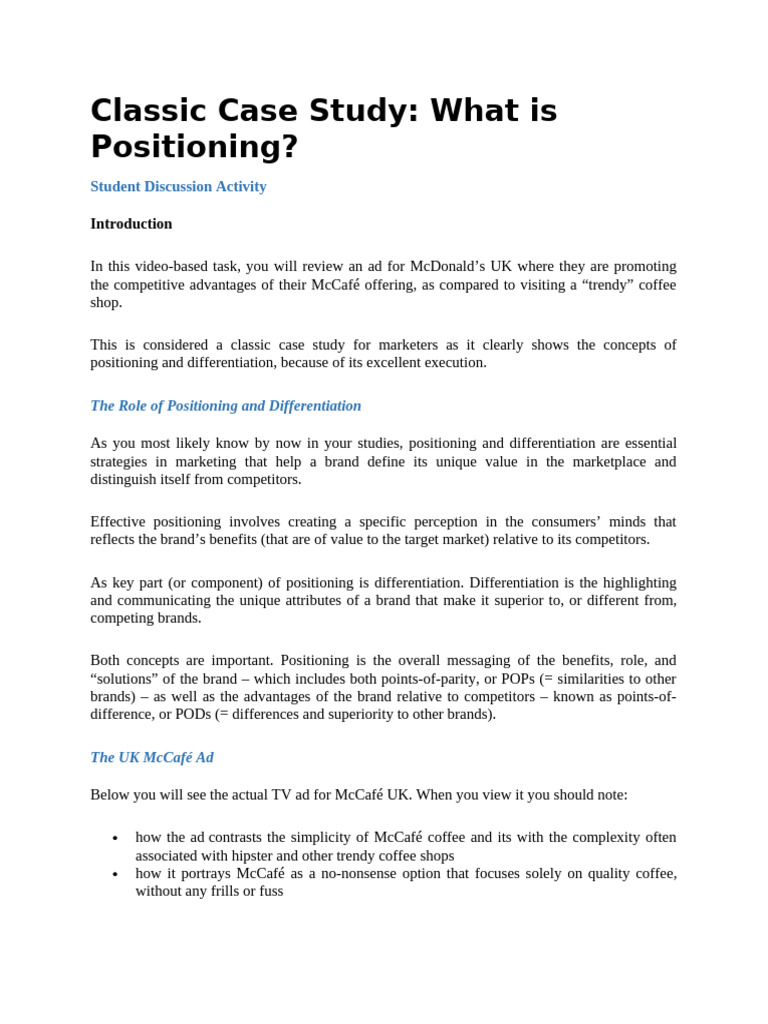 Classic Case Study | PDF | Brand | Marketing