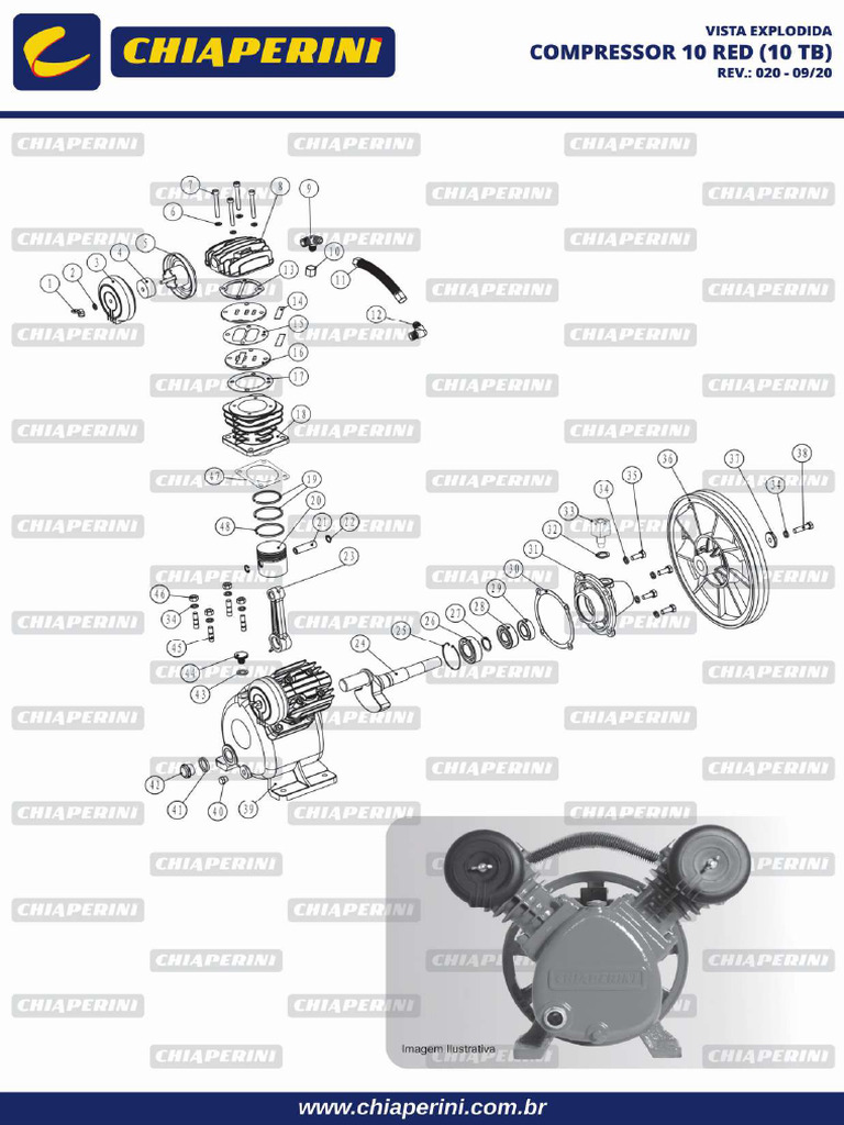 Vista Explodida 10 Red Unidade Compressora-Chiaperini-020 | PDF
