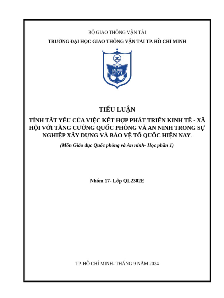 Bài Tiểu Luận Hp1 | PDF