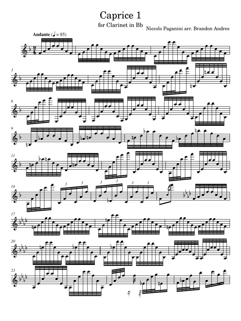 Caprice_1 Paganini | PDF