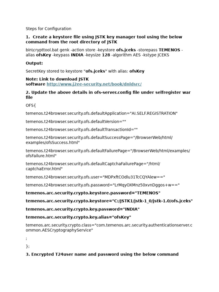 Configure JSTK for T24 Self-Registration | PDF | User (Computing) | Computing Platforms