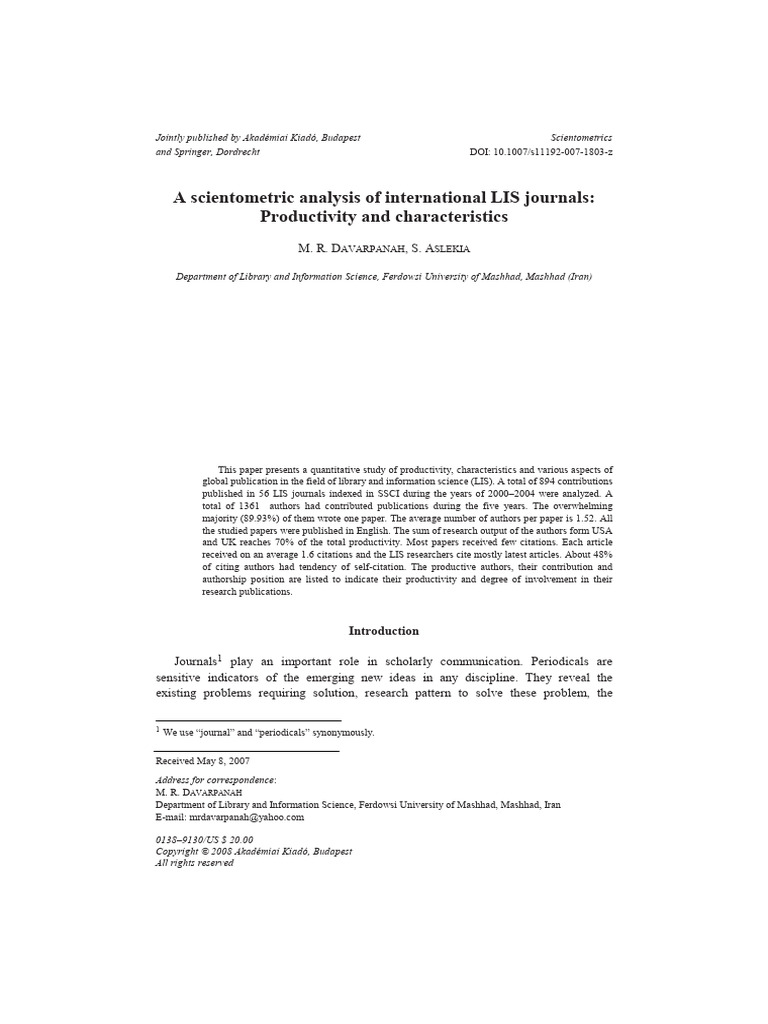 document | PDF | Academic Journal | Inquiry