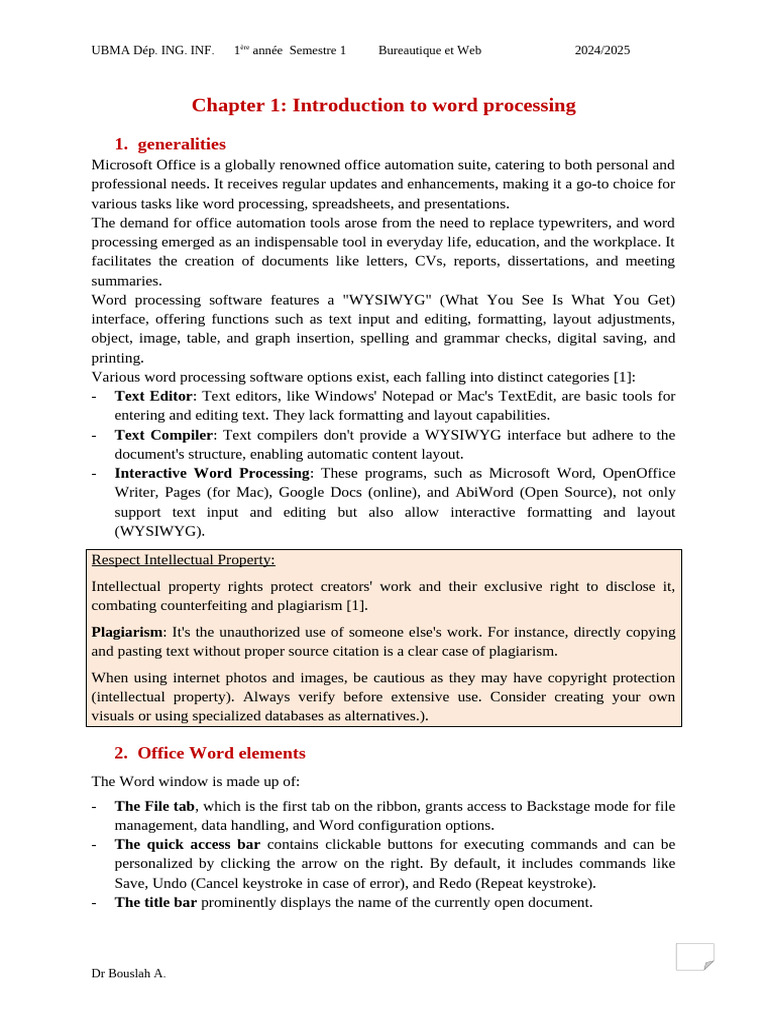TP1 | PDF | Microsoft Word | Word Processor