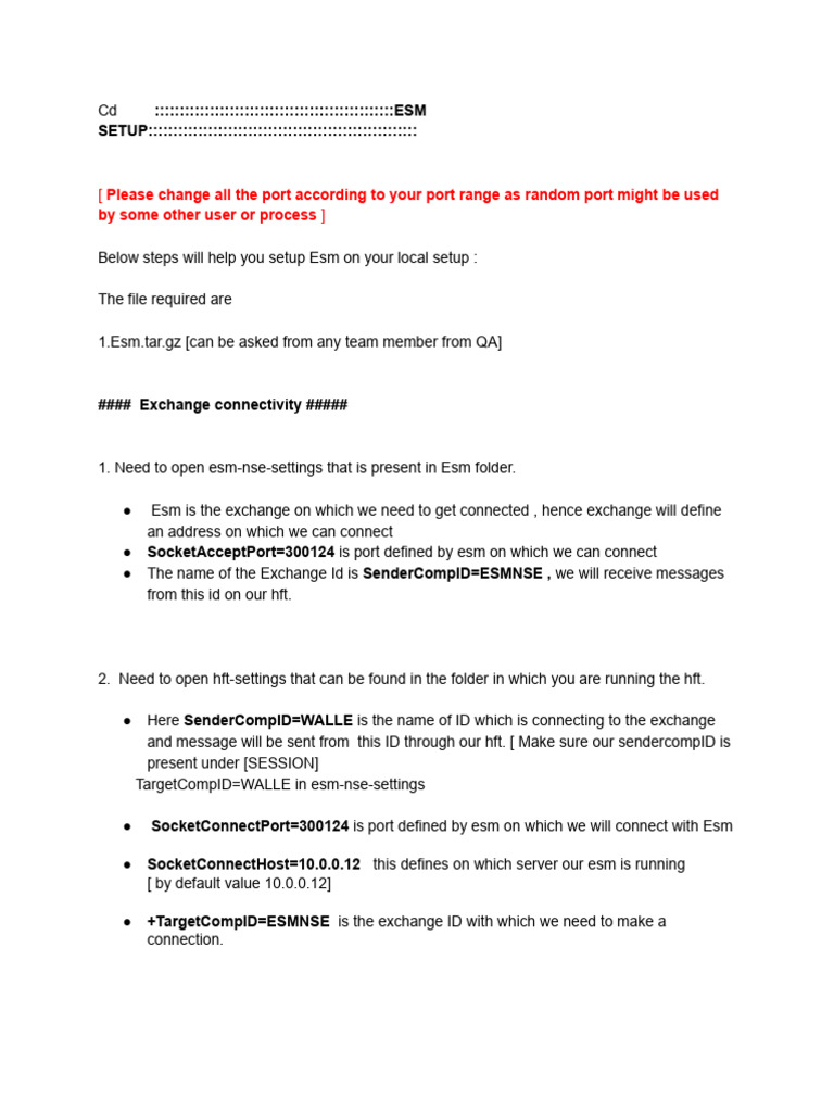 ESM SETUP_____ | PDF | Computer Networking | Computing