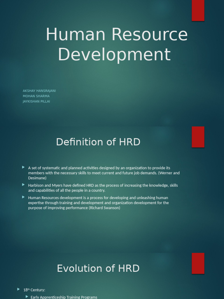 Human Resource Development | PDF | Human Resources | Human Resource Management