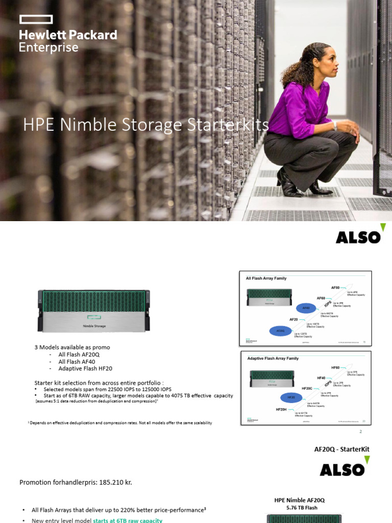 Hpe Nimble Storage Starterkits | PDF | Hard Disk Drive | Computer Data ...