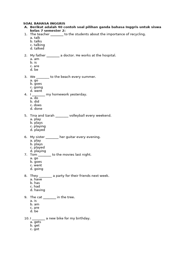 SOAL Uas 2 BAHASA INGGRIS Kls X | PDF