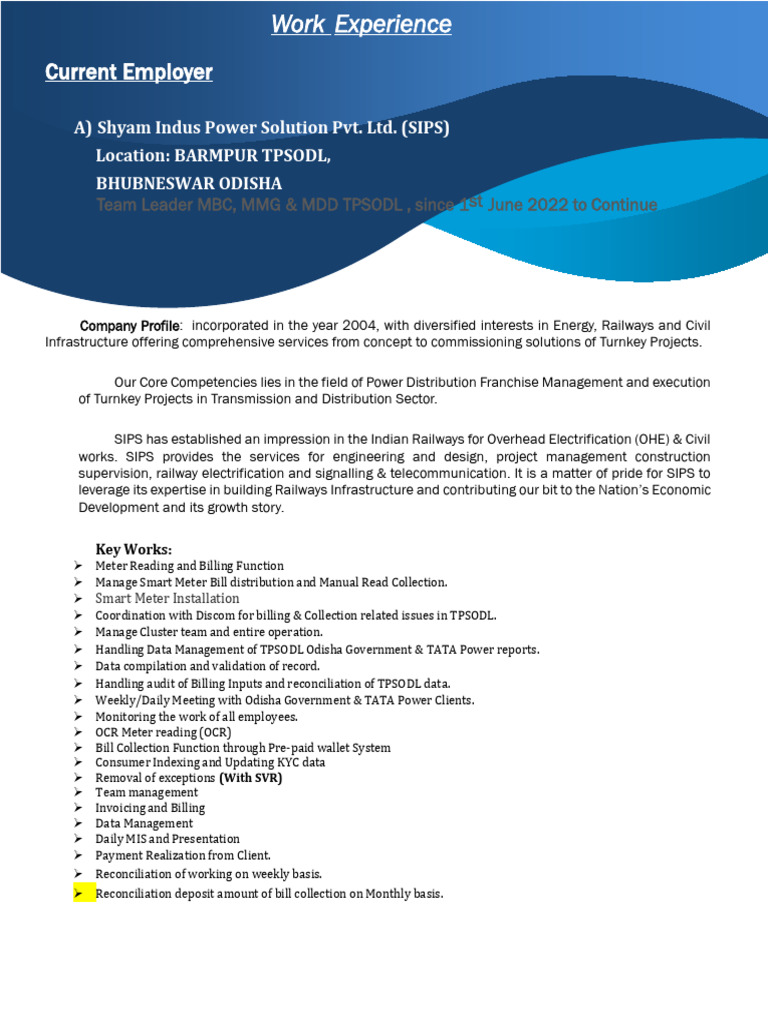 My Working Place and Work Experience | PDF | Economies | Service Industries