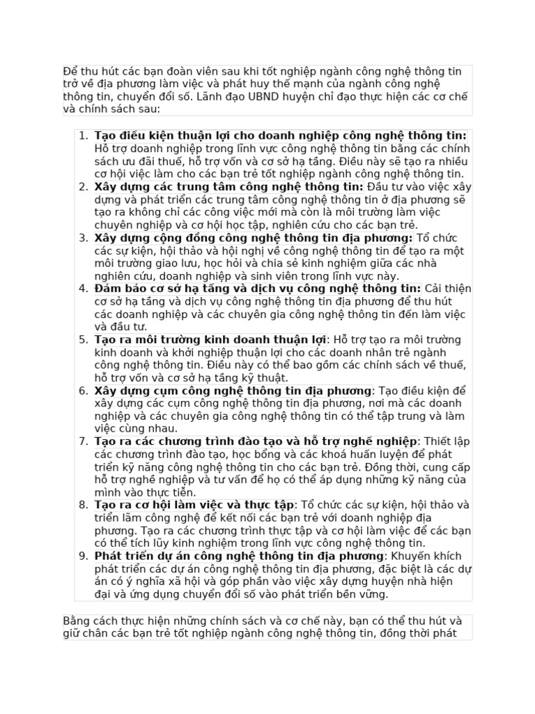 Goi y Doi Thoai Giua Lanh Dao Huyen Voi Thanh Nien | PDF