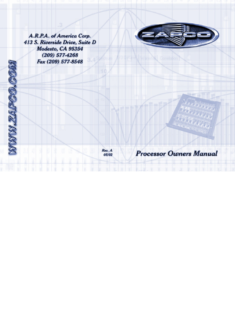 Processor Manual | PDF | Equalization (Audio) | Amplifier Processor Manual | PDF | Equalization (Audio) | Amplifier