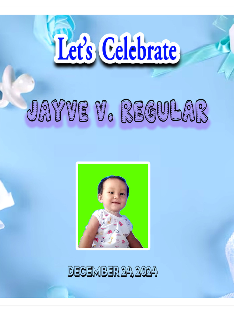 Christening Jayve Bgn | PDF