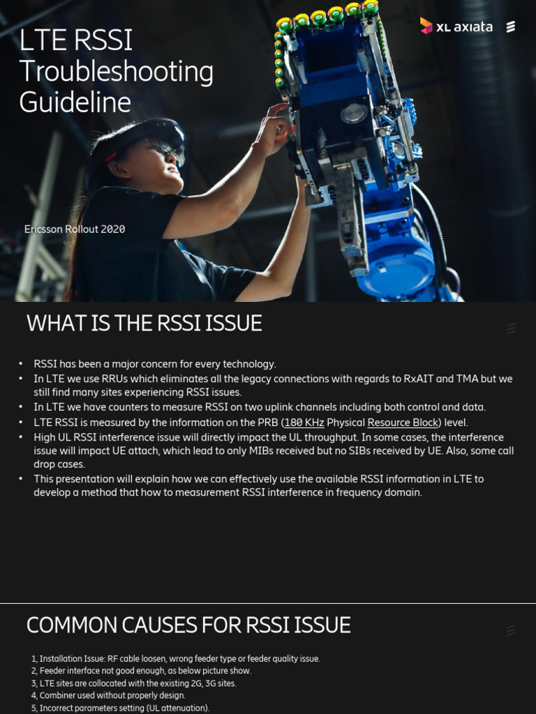 LTE RSSI Troubleshooting - Guideline PA2 | PDF | Lte (Telecommunication ...