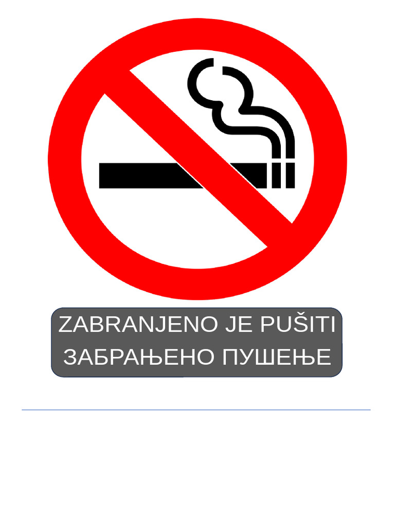 Zabranjeno Je Pušiti | PDF