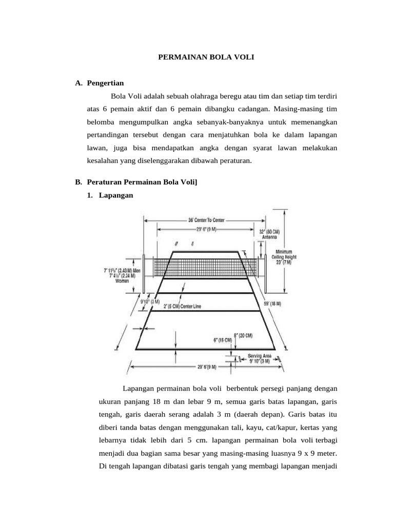 Permainan Bola Volly | PDF