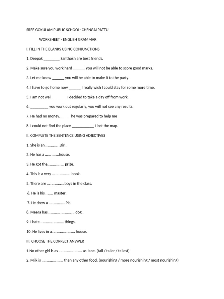 GRAMMAR WORKSHEET | PDF | Language Mechanics | Linguistic Typology