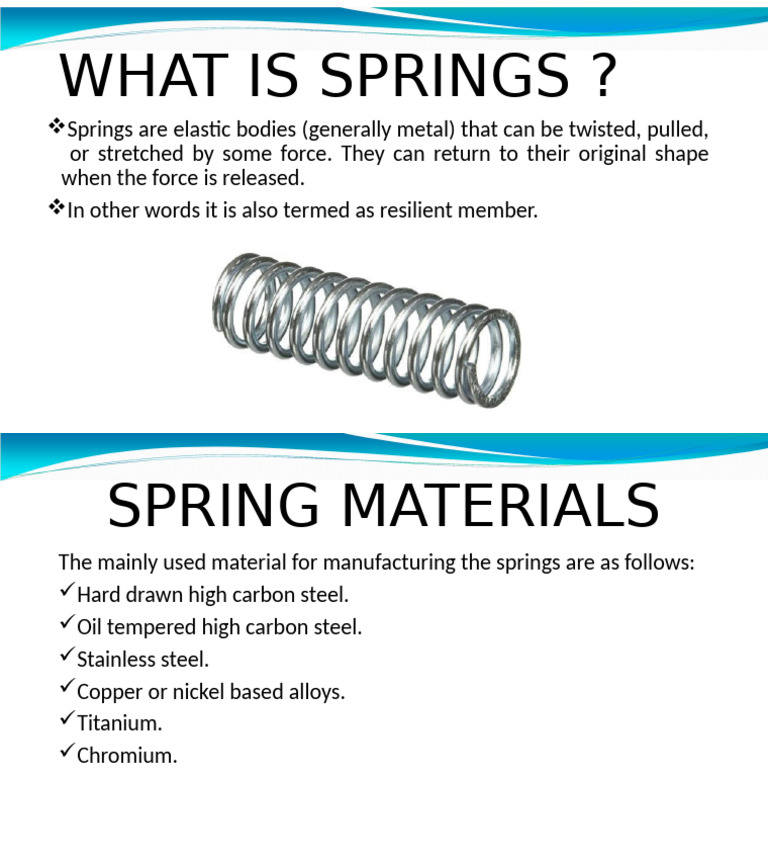 What is Springs | PDF