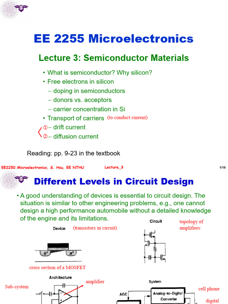 Lecture 3_semiconductor materials | PDF | Doping (Semiconductor) | Semiconductors