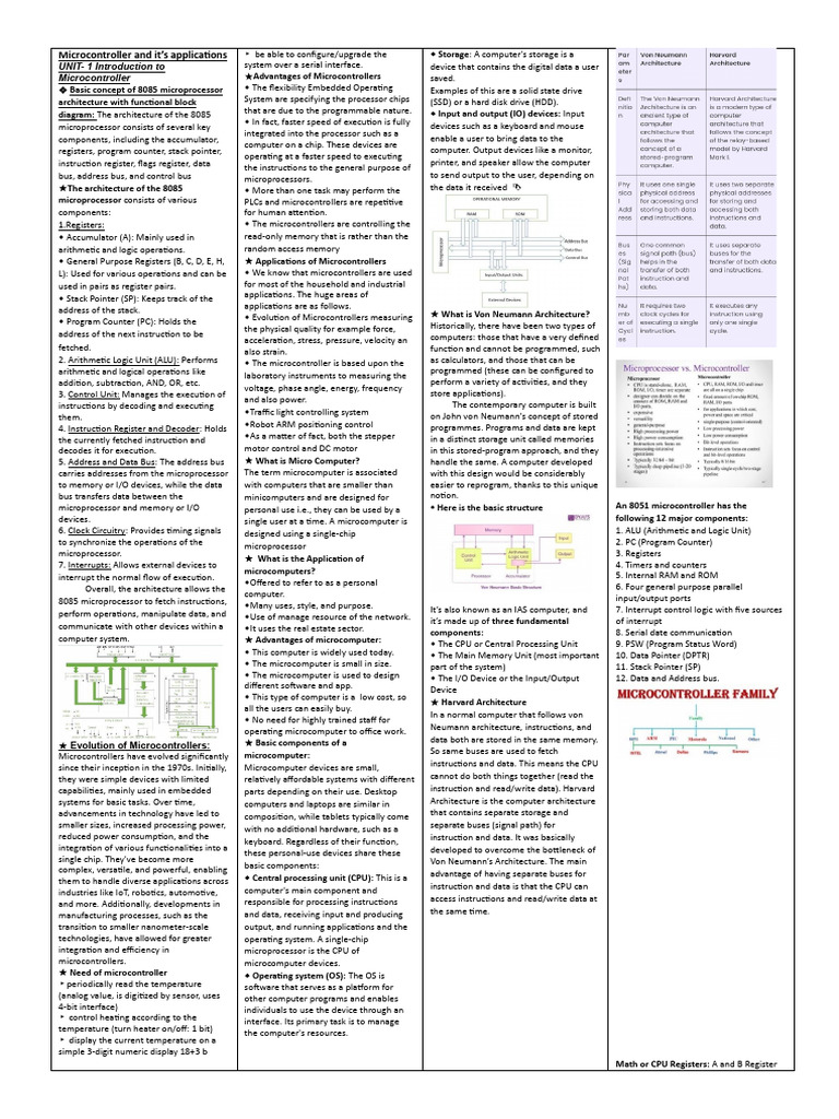 Microcontroller and it application | PDF | Random Access Memory ... Microcontroller and it application | PDF | Random Access Memory ...