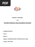 Project File - Student Result Management System | PDF | Databases ...