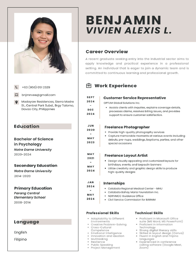 Benjamin Resume PDF | PDF Benjamin Resume PDF | PDF