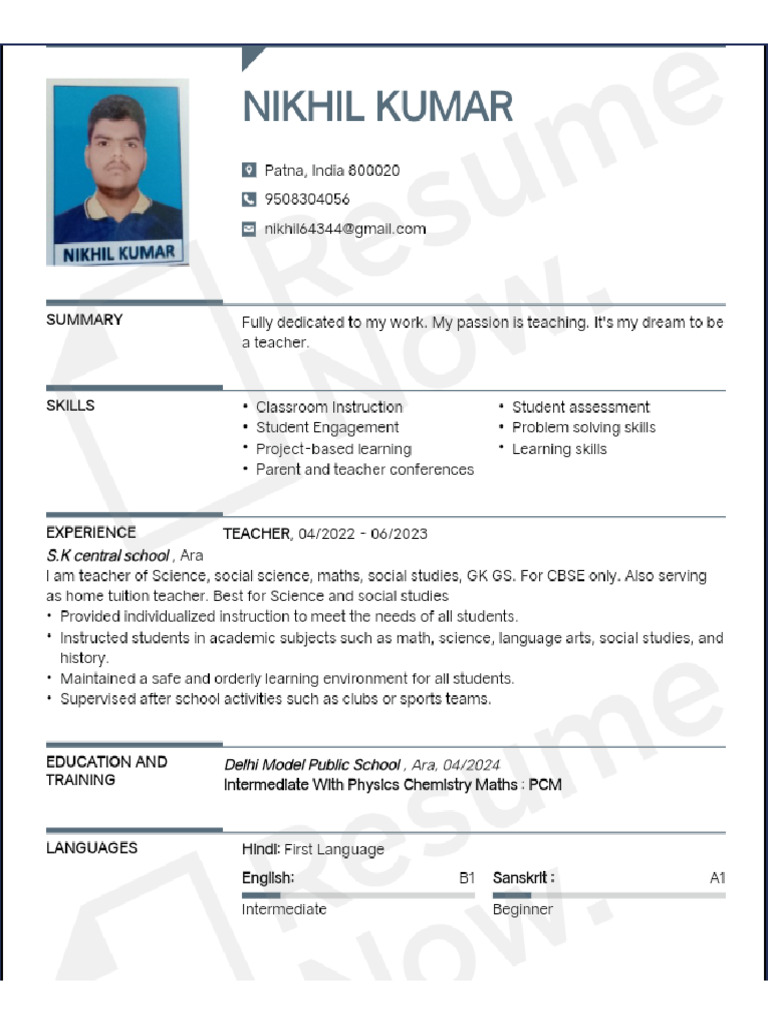 Nikhil Resume | PDF