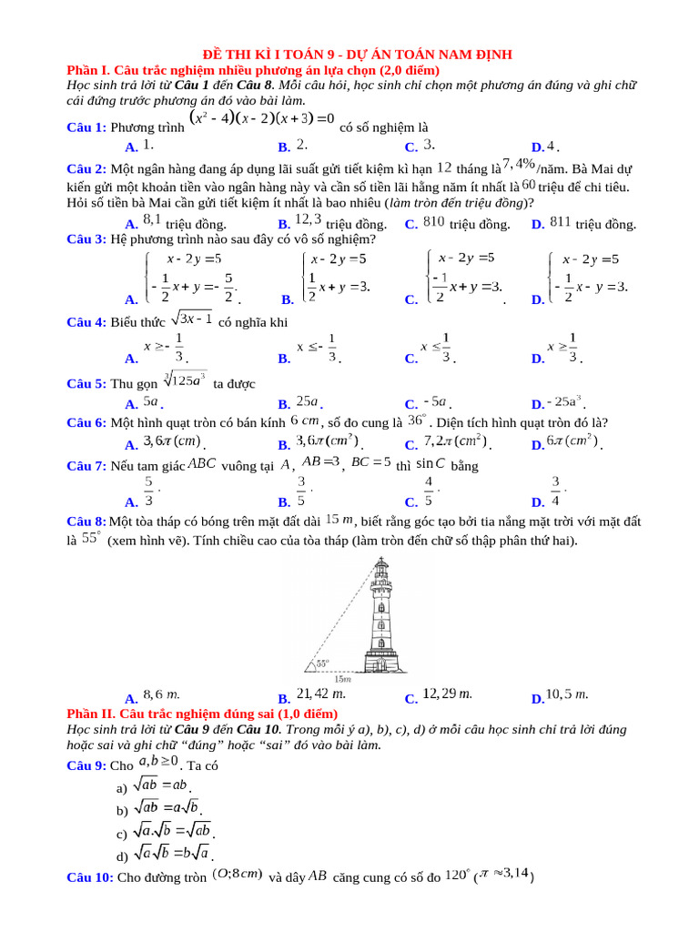 5. CKI toán 9 | PDF