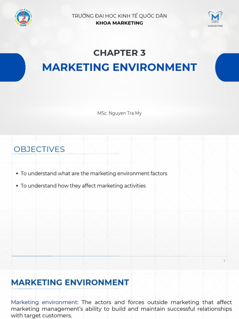 3. Marketing Environment | PDF | Marketing | Consumption (Economics)