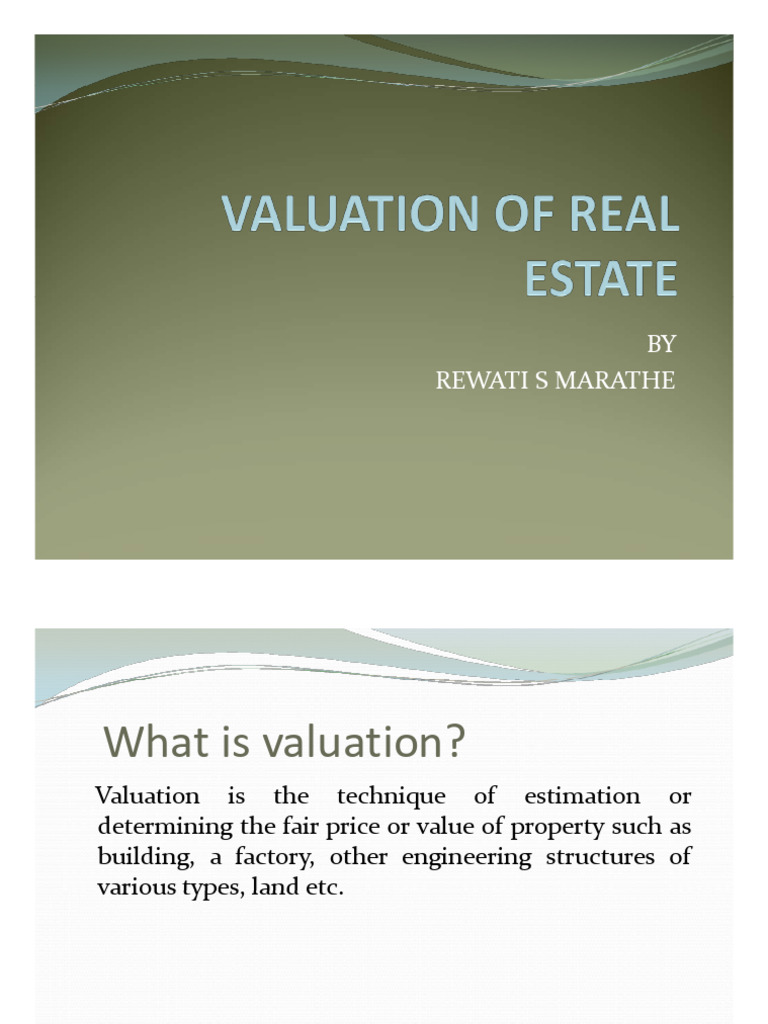 Understanding Property Valuation Basics | PDF | Green Building | Value ...