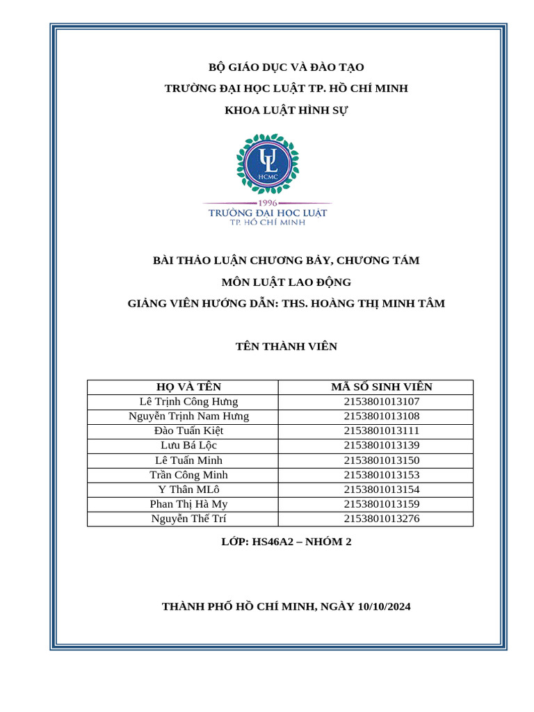 HS46A2 - Nhóm 7 - TTDS lần 4 | PDF
