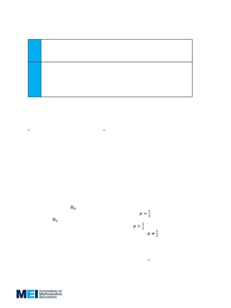 Binomial Hypothesis Testing Guide | PDF | Statistical Hypothesis ...