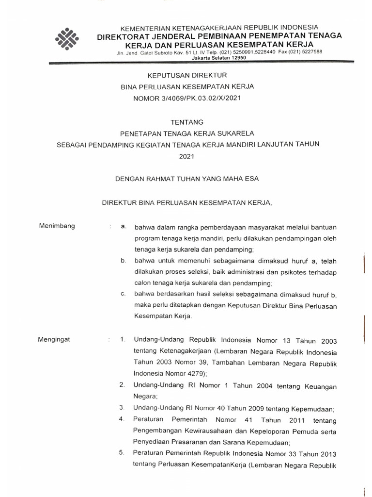 SK TKS Pusat_1 | PDF