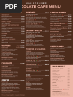 Nutella Cafe Menu | PDF